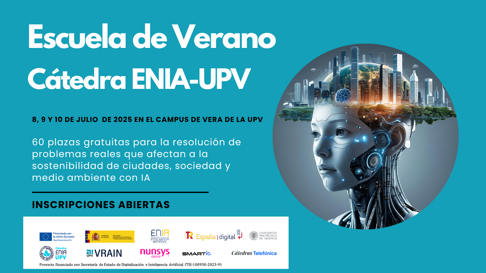 La Cátedra ENIA-UPV oferta una escuela de verano gratuita para la resolución de problemas de ...